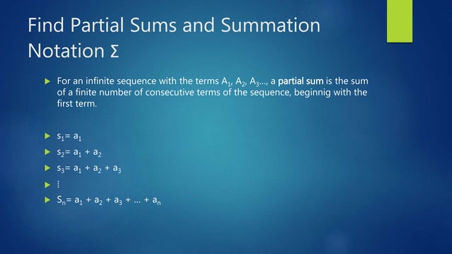 Introduction to sequences and series | PPTX