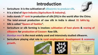 Introduction to sericulture | PPTX
