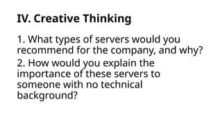 INTRODUCTION TO SERVER Exploratory Activities.pptx | Free Download