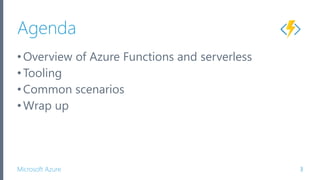 Introduction to serverless compute with azure functions | PPTX