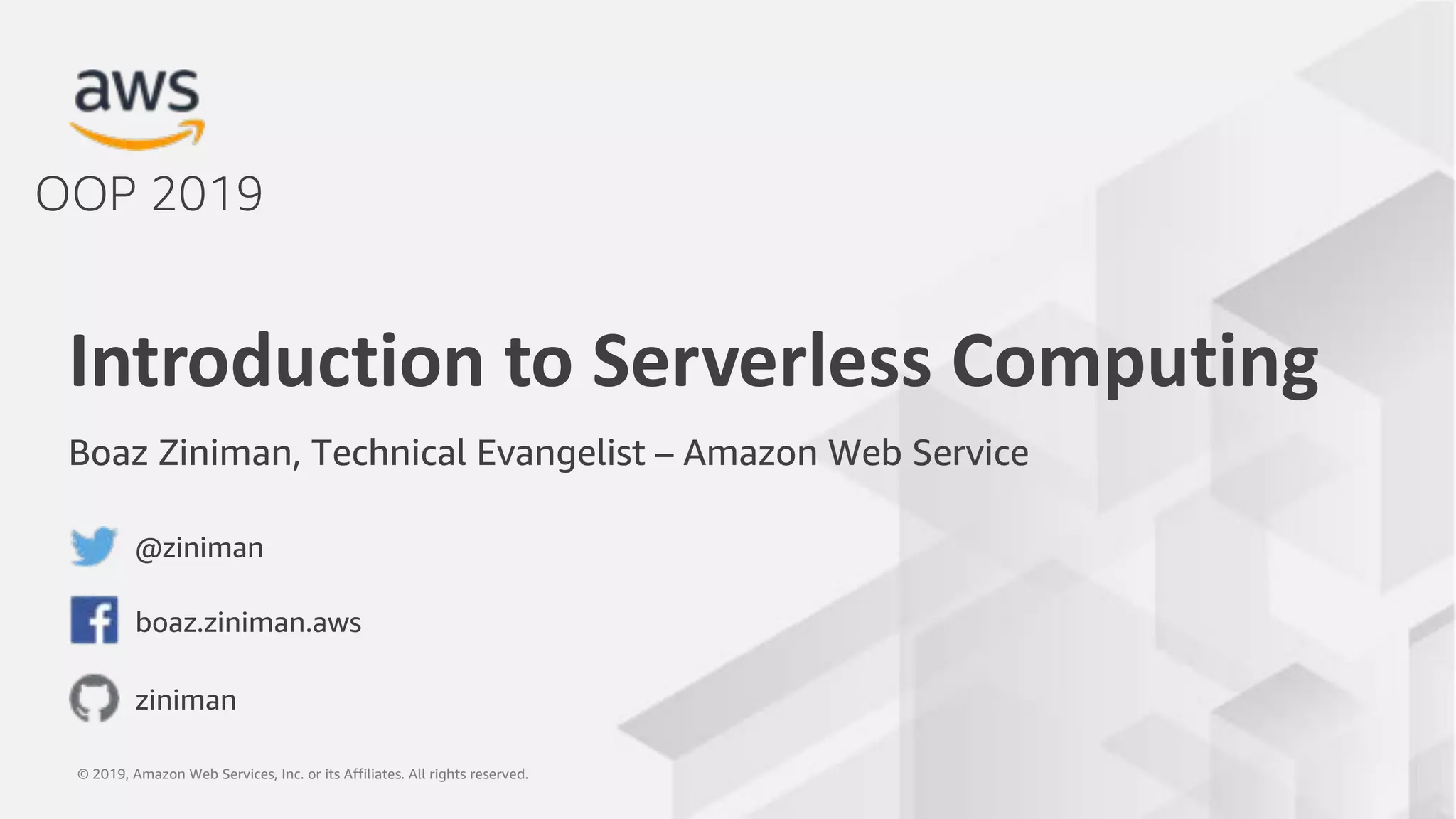 Introduction to Serverless Computing - OOP Munich | PPT | Free Download Introduction to Serverless Computing - OOP Munich | PPT | Free Download