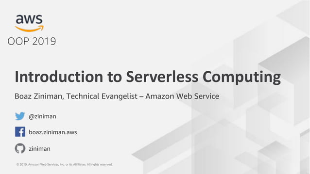 Introduction to Serverless Computing - OOP Munich | PPT | Free Download