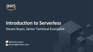 Introduction to Serverless | PPT