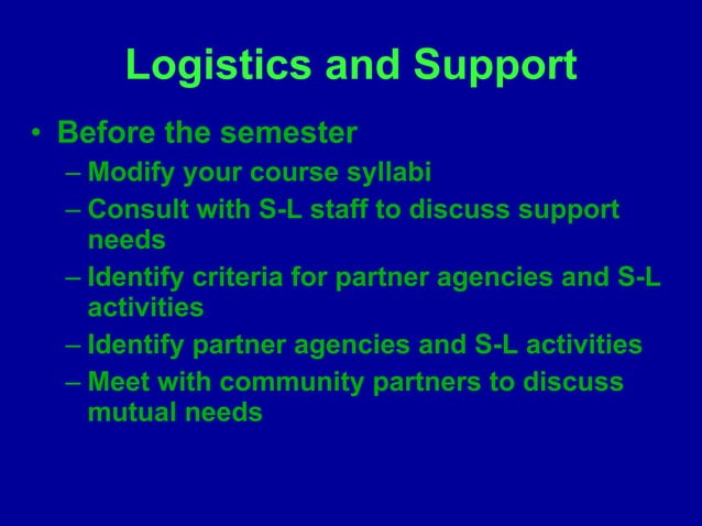 Introduction to service learning | PPT