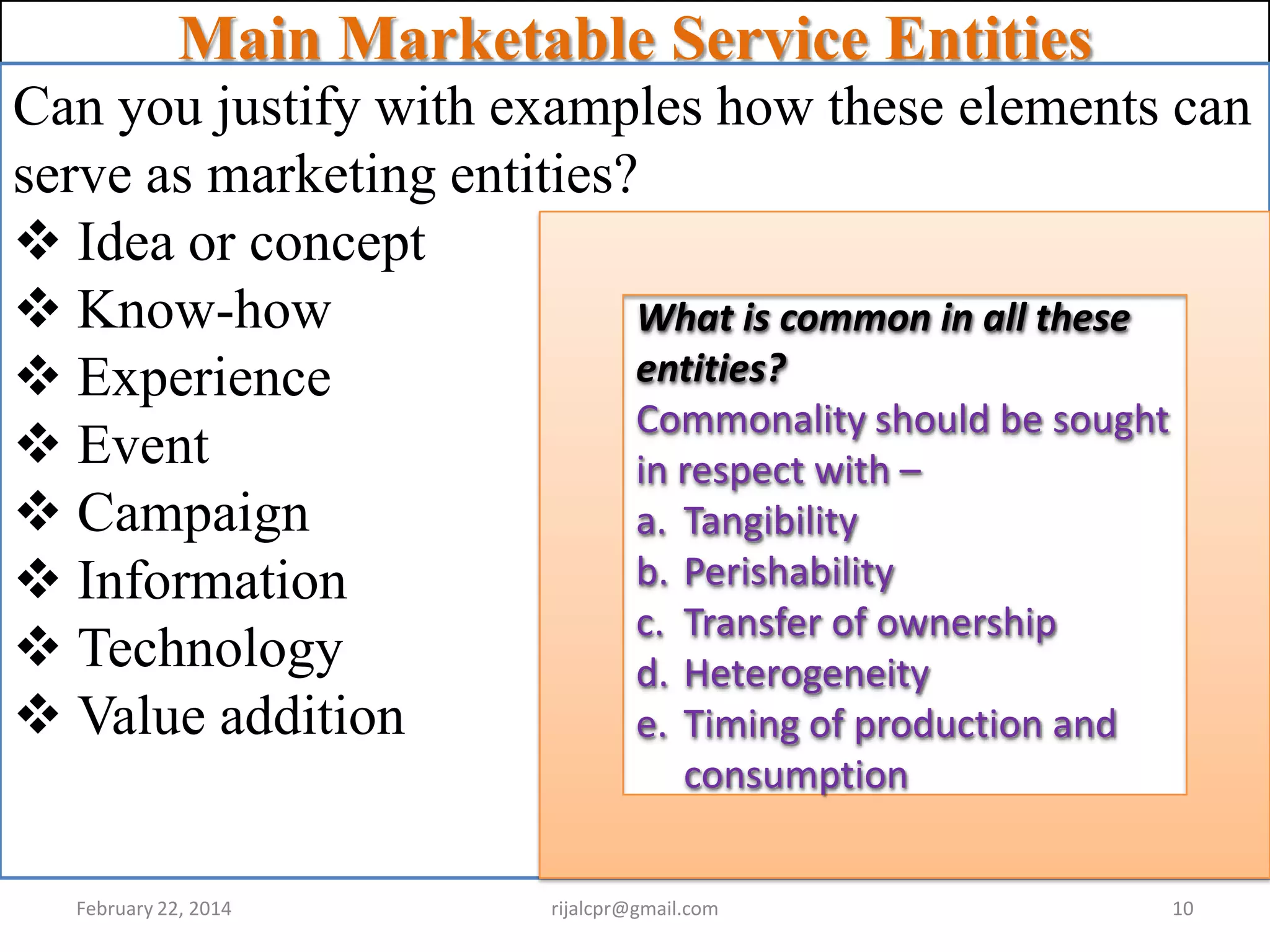 Introduction to service marketing | PPTX