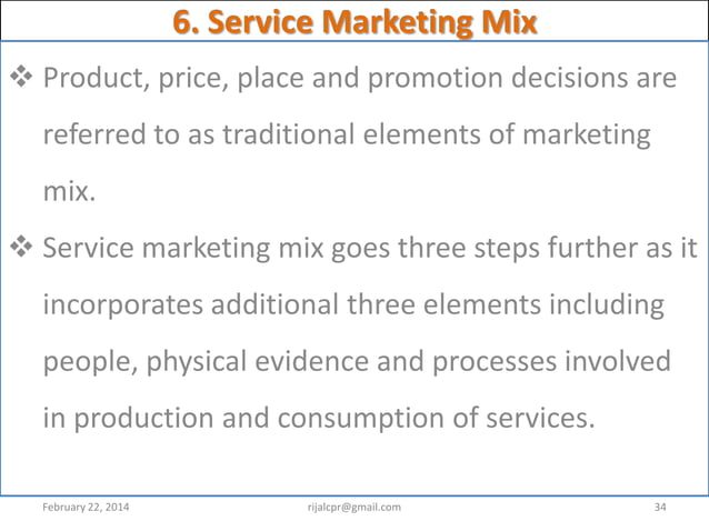Introduction to service marketing | PPTX