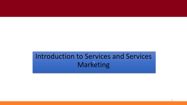 Introduction to service marketing | PPTX | Information Services ...