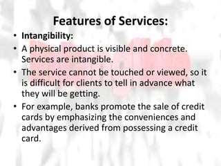 Introduction to service marketing | PPTX | Retail Industry | Industries