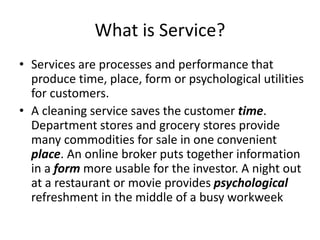 Introduction to service operations management | PPTX