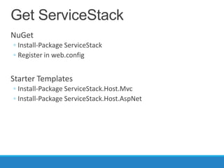 Introduction to service stack | PPTX