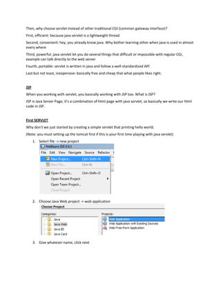 Introduction to servlet | PDF