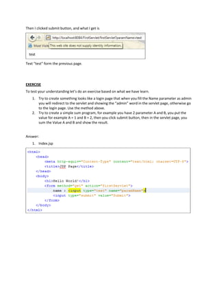 Introduction to servlet | PDF