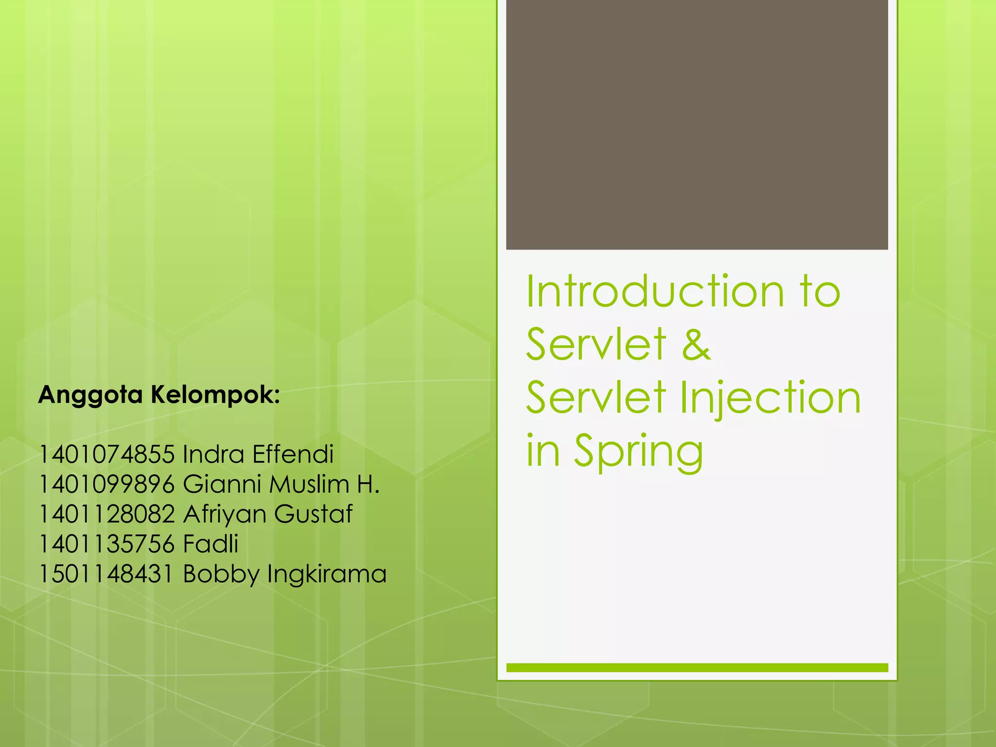Introduction To Servlet Ppt