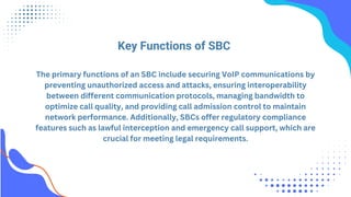 Introduction to Session Border Controller (SBC) | PDF