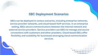 Introduction to Session Border Controller (SBC) | PDF