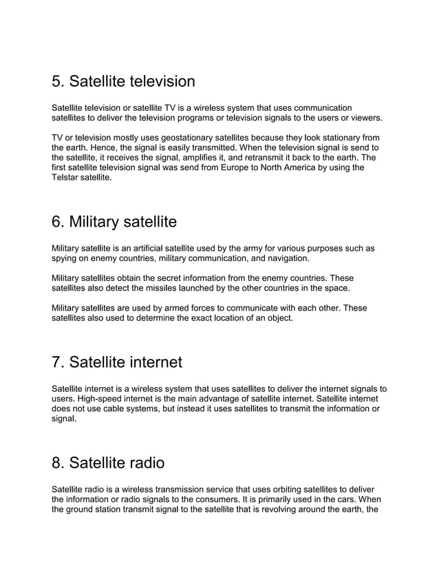 Introduction to setelite system | PDF