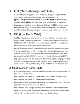 Introduction to setelite system | PDF