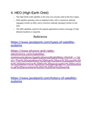 Introduction to setelite system | PDF