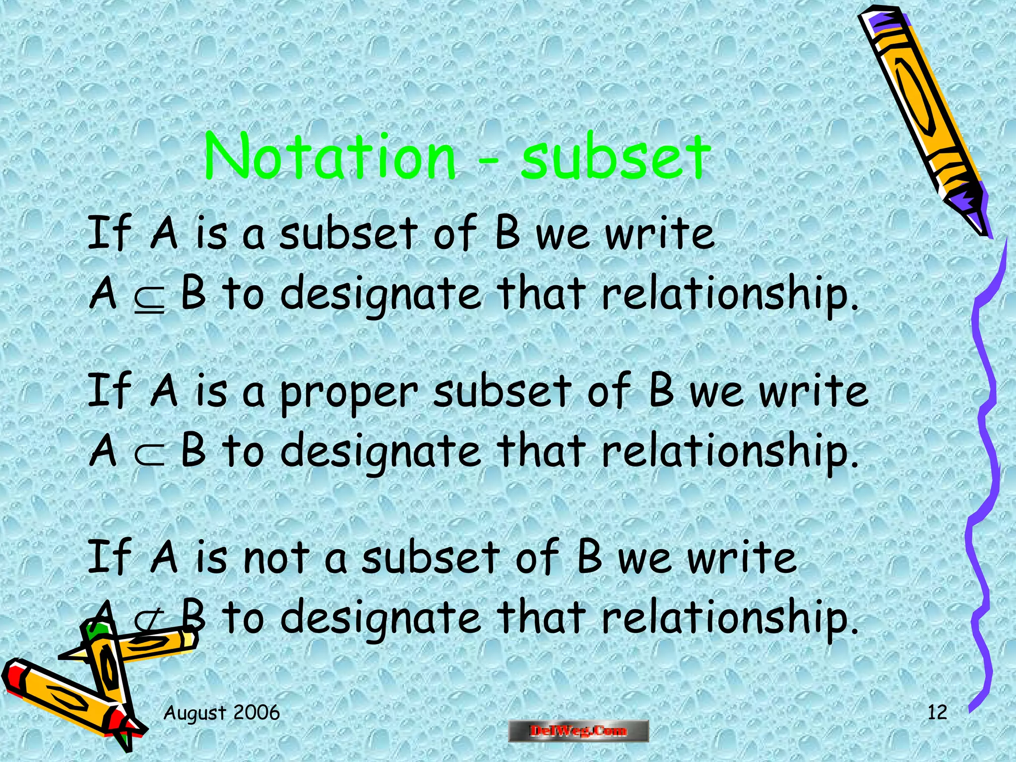 Introduction to sets | PPT | Physics | Science