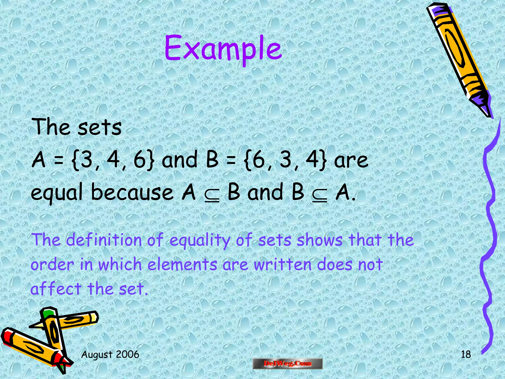 Introduction To Sets Ppt Physics Science