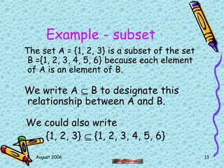 Introduction to sets | PPT