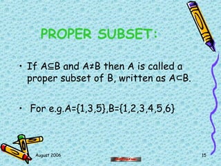 Introduction to sets | PPT