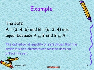 Introduction to sets | PPT