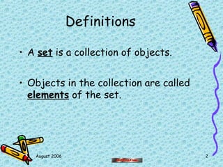 Introduction to sets | PPT