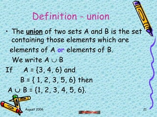 Introduction to sets | PPT