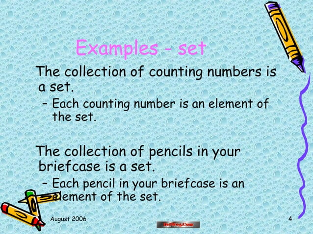 Introduction to sets | PPT | Physics | Science
