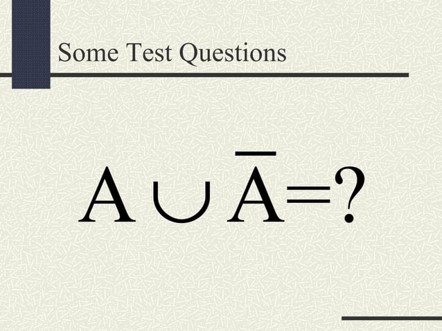 Introduction to set theory | PPT