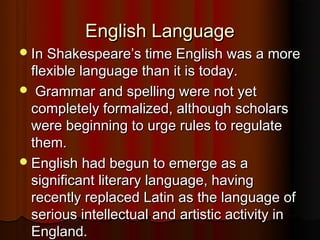 Introduction to Shakespeare | PPT