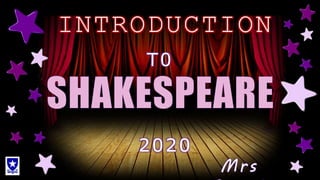 Introduction to Shakespeare | PPTX