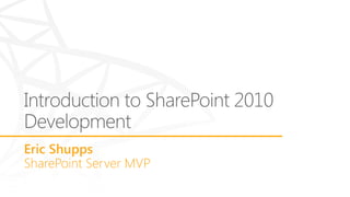 Introduction to share point 2010 development | PDF