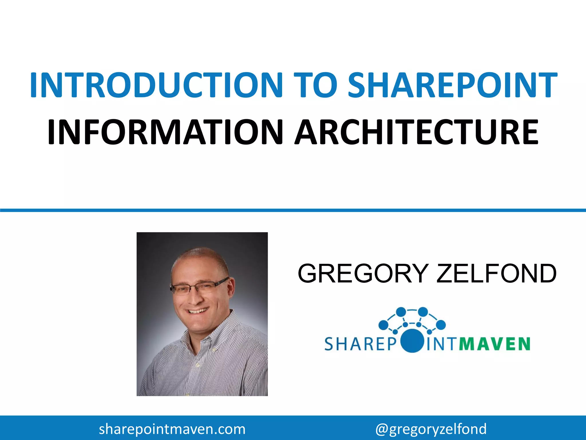 Introduction To Sharepoint Information Architecture Pdf