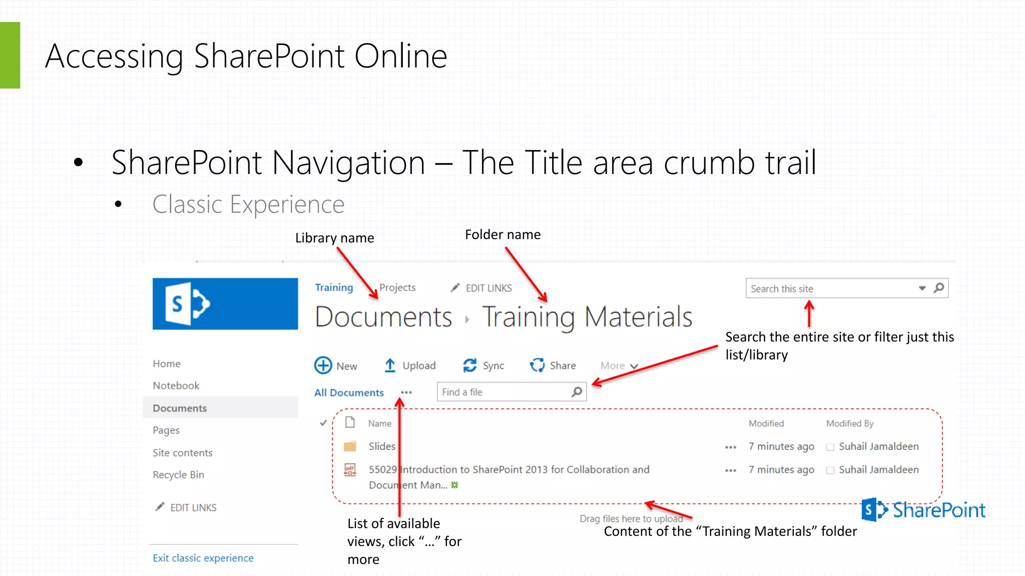 Training – Introduction to SharePoint Online for Collaboration and ...