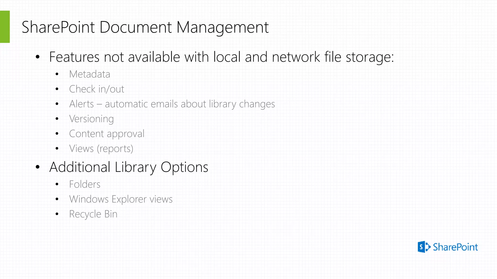 Training – Introduction to SharePoint Online for Collaboration and ...