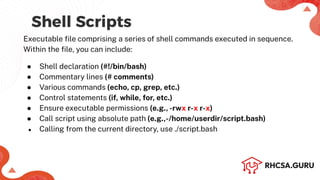 Introduction to Shell Scripting - RHCSA+.pdf