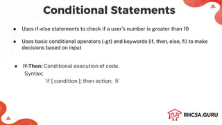 Introduction to Shell Scripting - RHCSA+.pdf