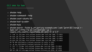 Introduction to shodan | PPTX