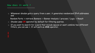 Introduction to shodan | PPTX