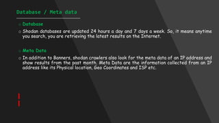 Introduction to shodan | PPTX