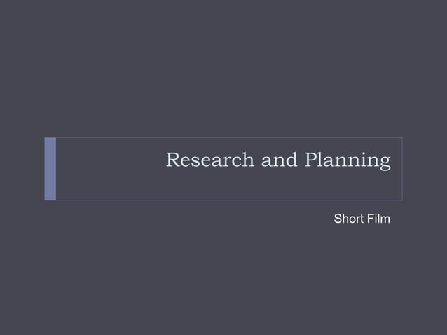 Introduction to short films powerpoint | PPTX