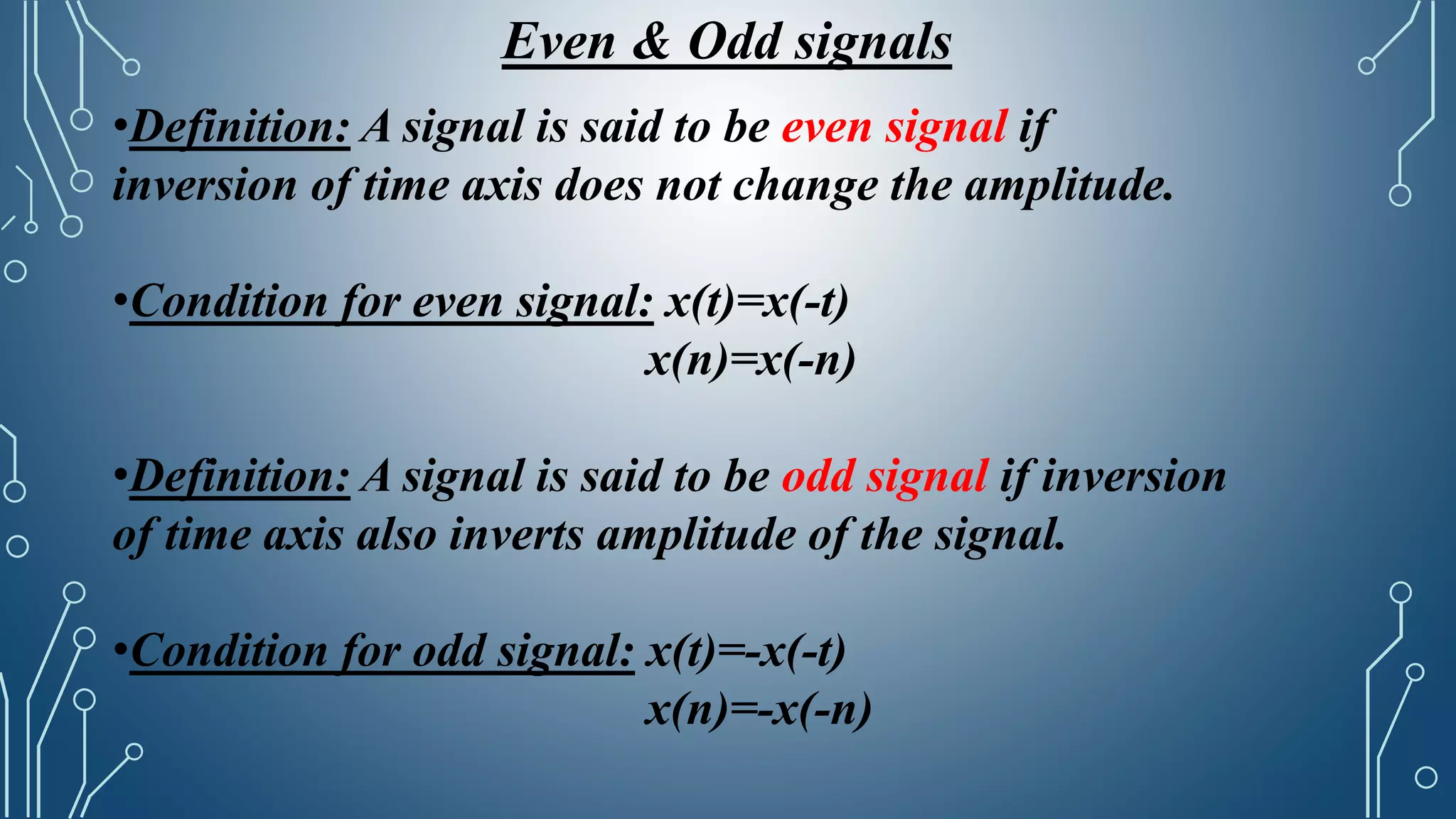 Introduction to signal &system | PPTX