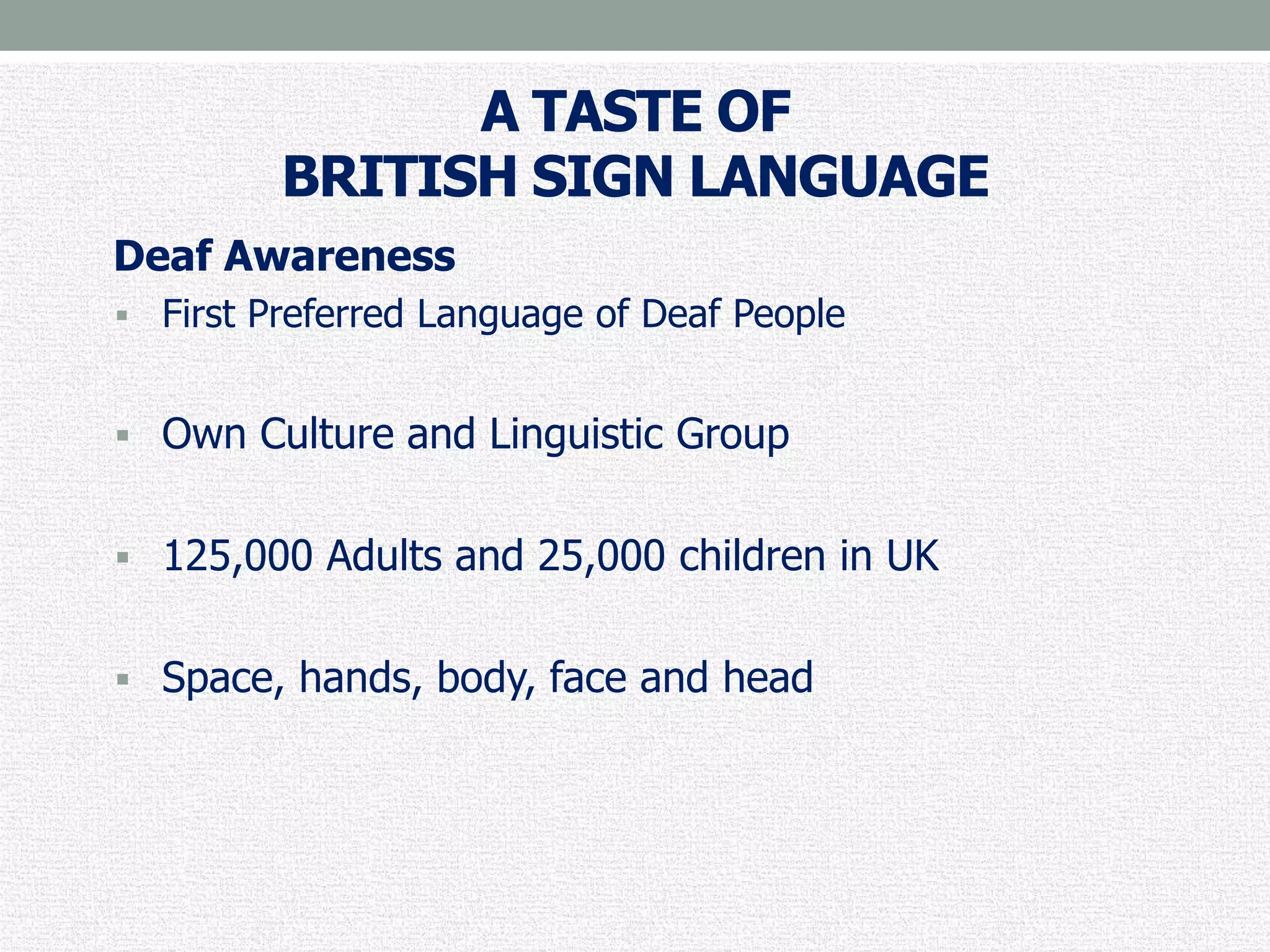 Introduction to sign language | PPTX