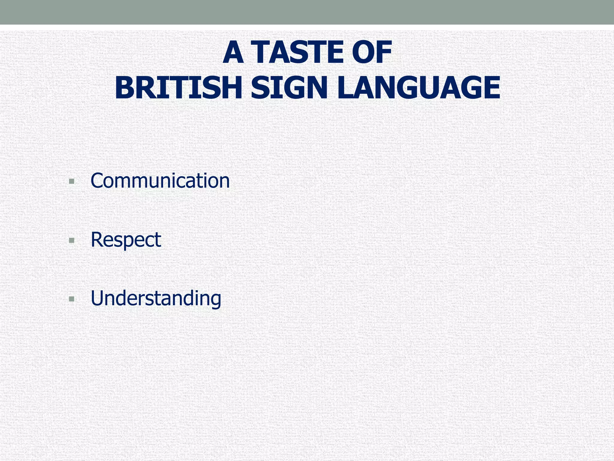 Introduction to sign language | PPTX