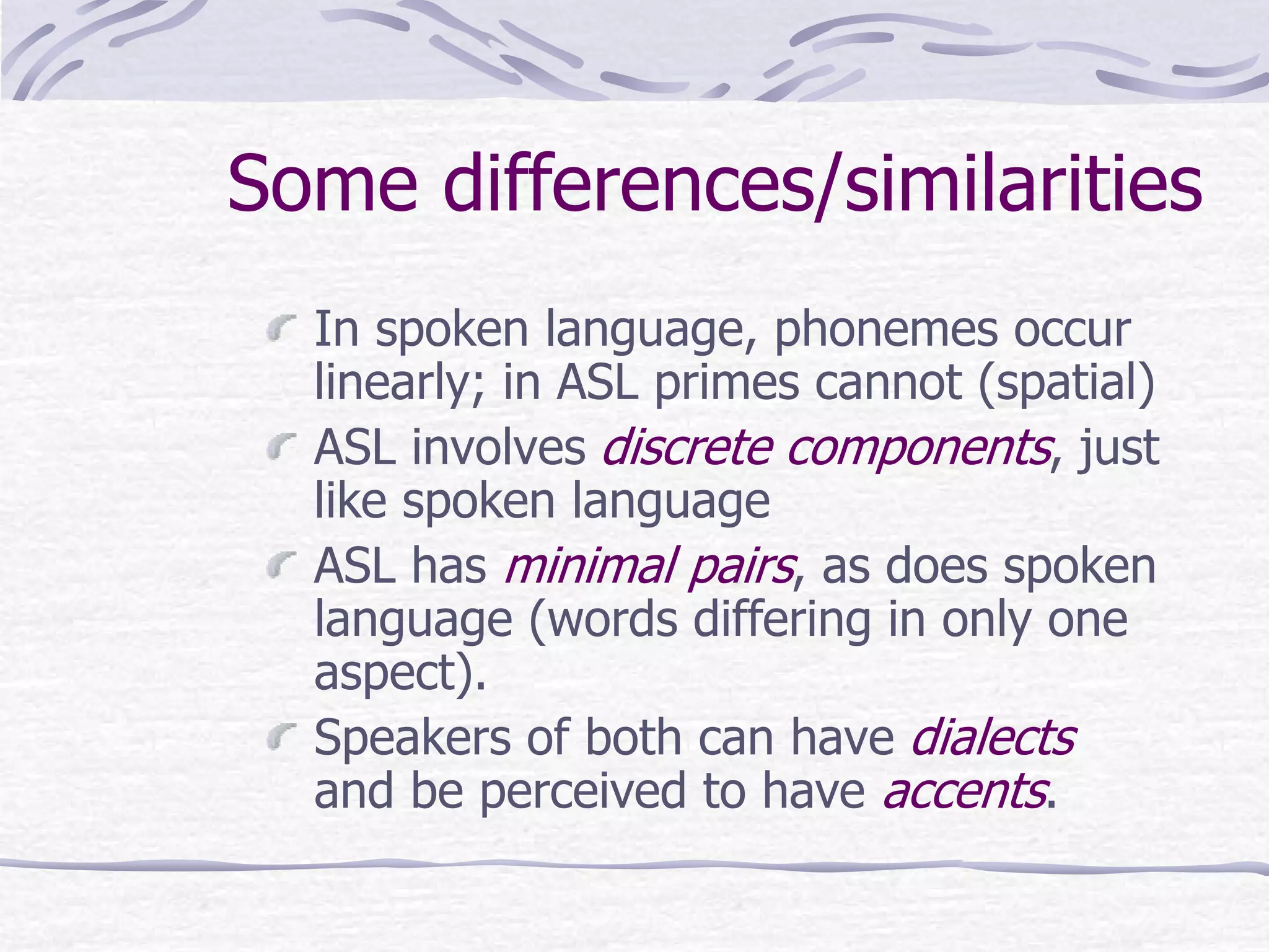 Introduction to sign language | PDF