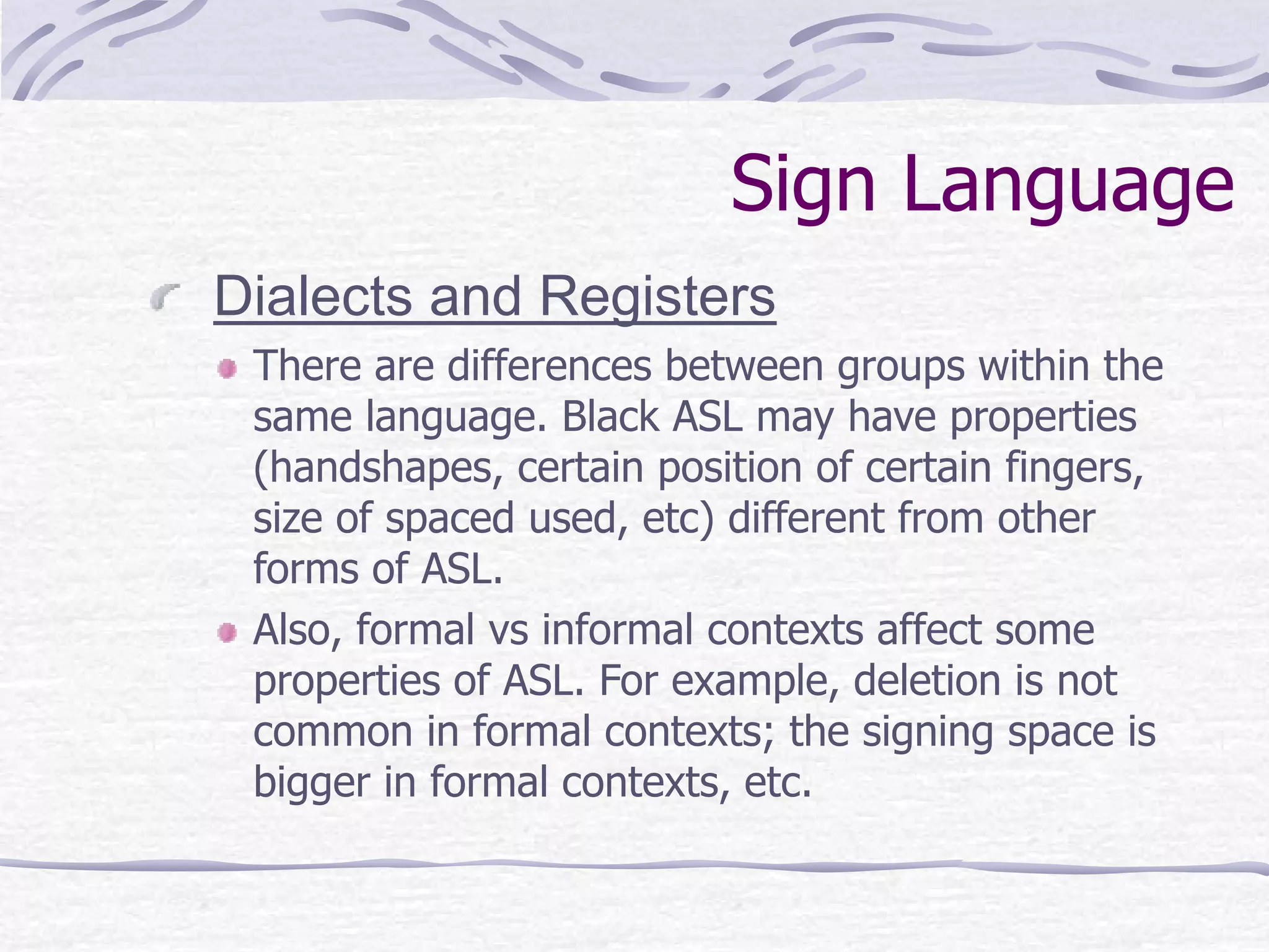 Introduction to sign language | PDF | Ear, Nose and Throat Conditions ...