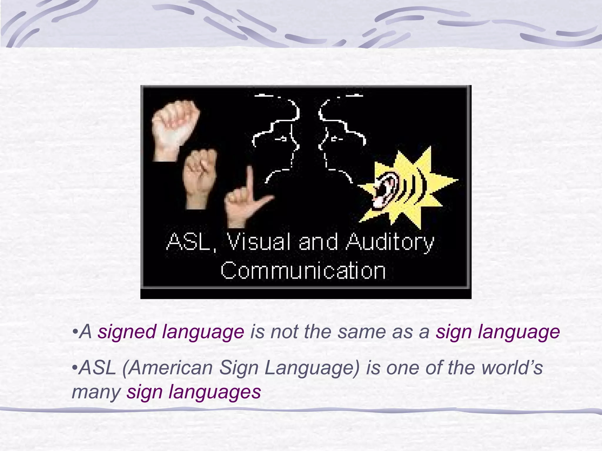 Introduction to sign language | PDF
