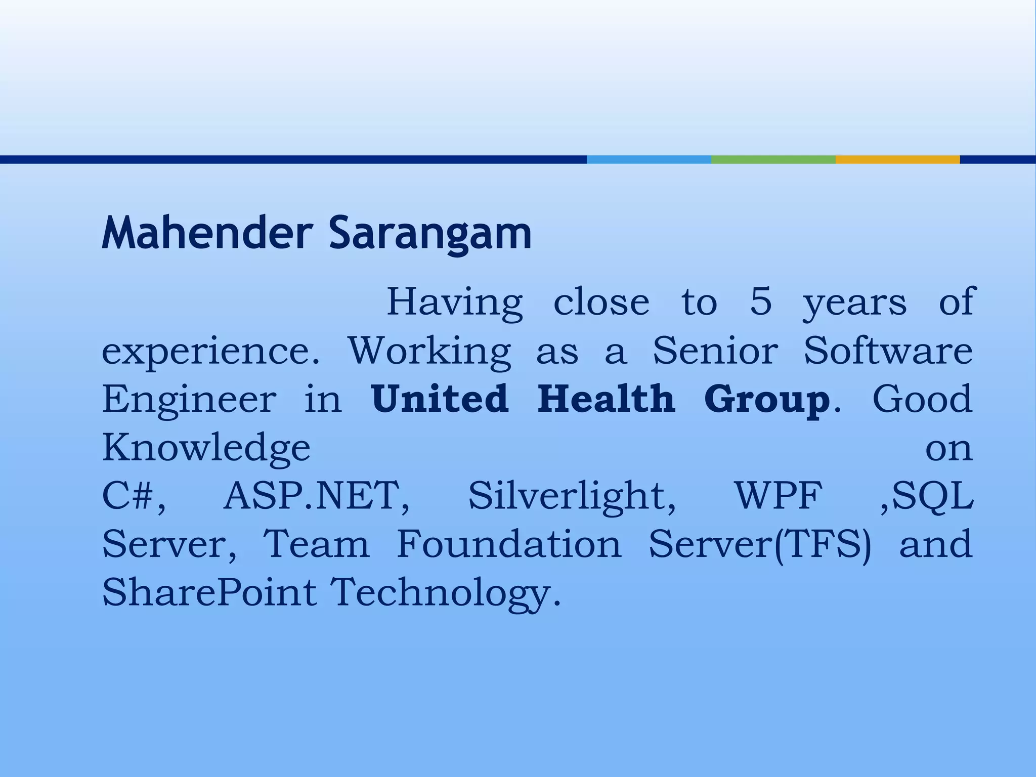 Introduction to silverlight | PPT